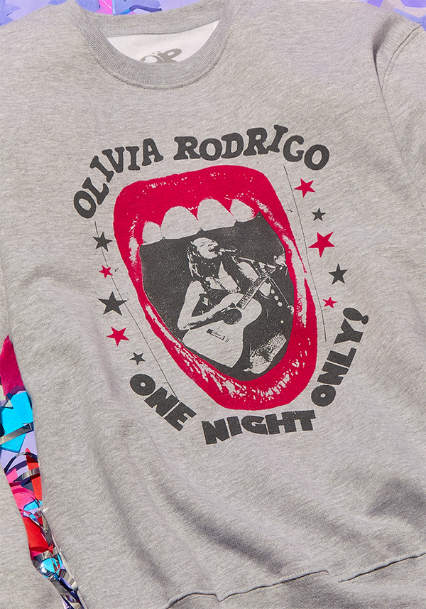 one night only crewneck pullover - Olivia Rodrigo | Official Store