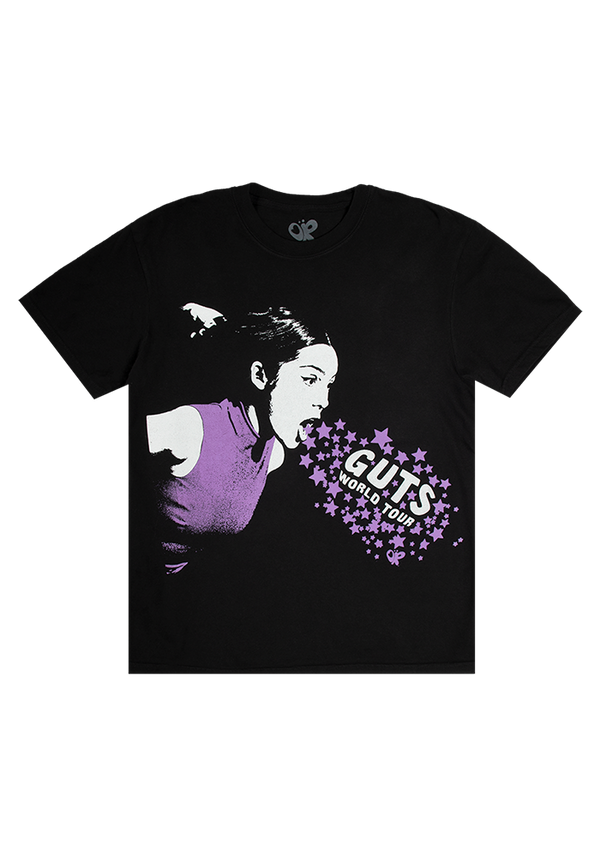 GUTS world tour admat dateback t-shirt in black - Olivia Rodrigo ...