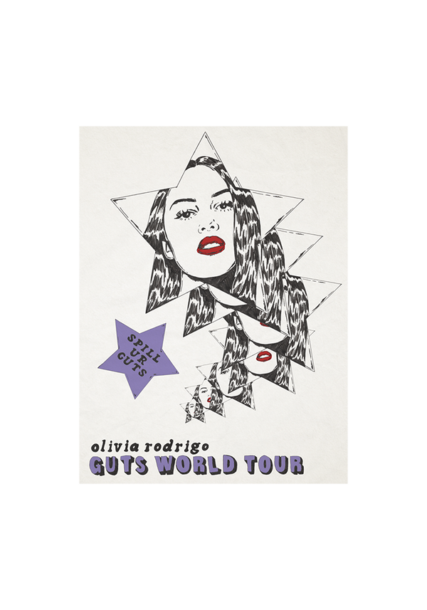 GUTS world tour purple star poster - Olivia Rodrigo | Official Store