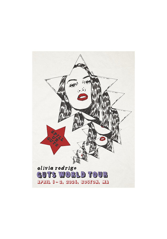 GUTS tour boston poster - Olivia Rodrigo | Official Store