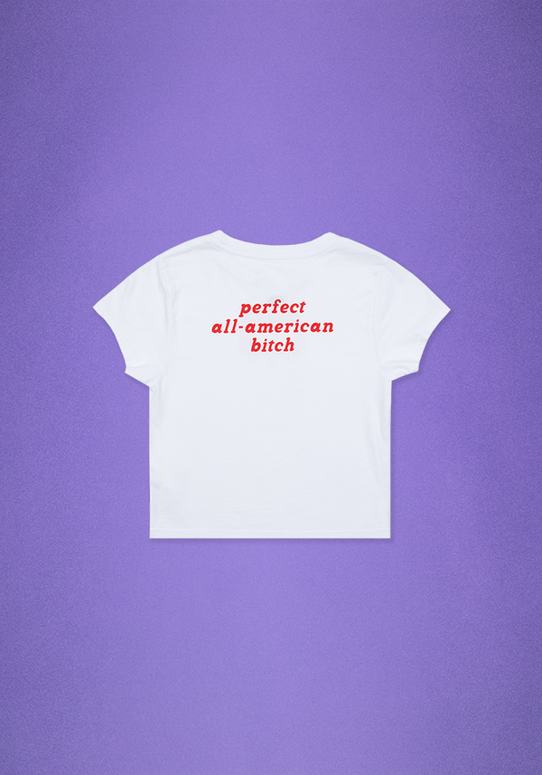 perfect all-american bitch crop t-shirt - Olivia Rodrigo | Official Store